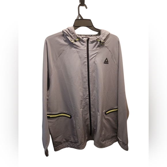 Reebok | Jackets & Coats | Reebok Gray Yellow Big Mens Infinity ...